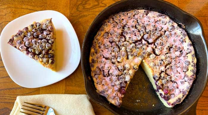 Recipe: Crustless serviceberry custard pie (flaugnarde-inspired ...